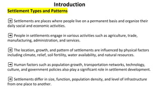 Comprehensive Analysis of Settlement Types and the Historical ...