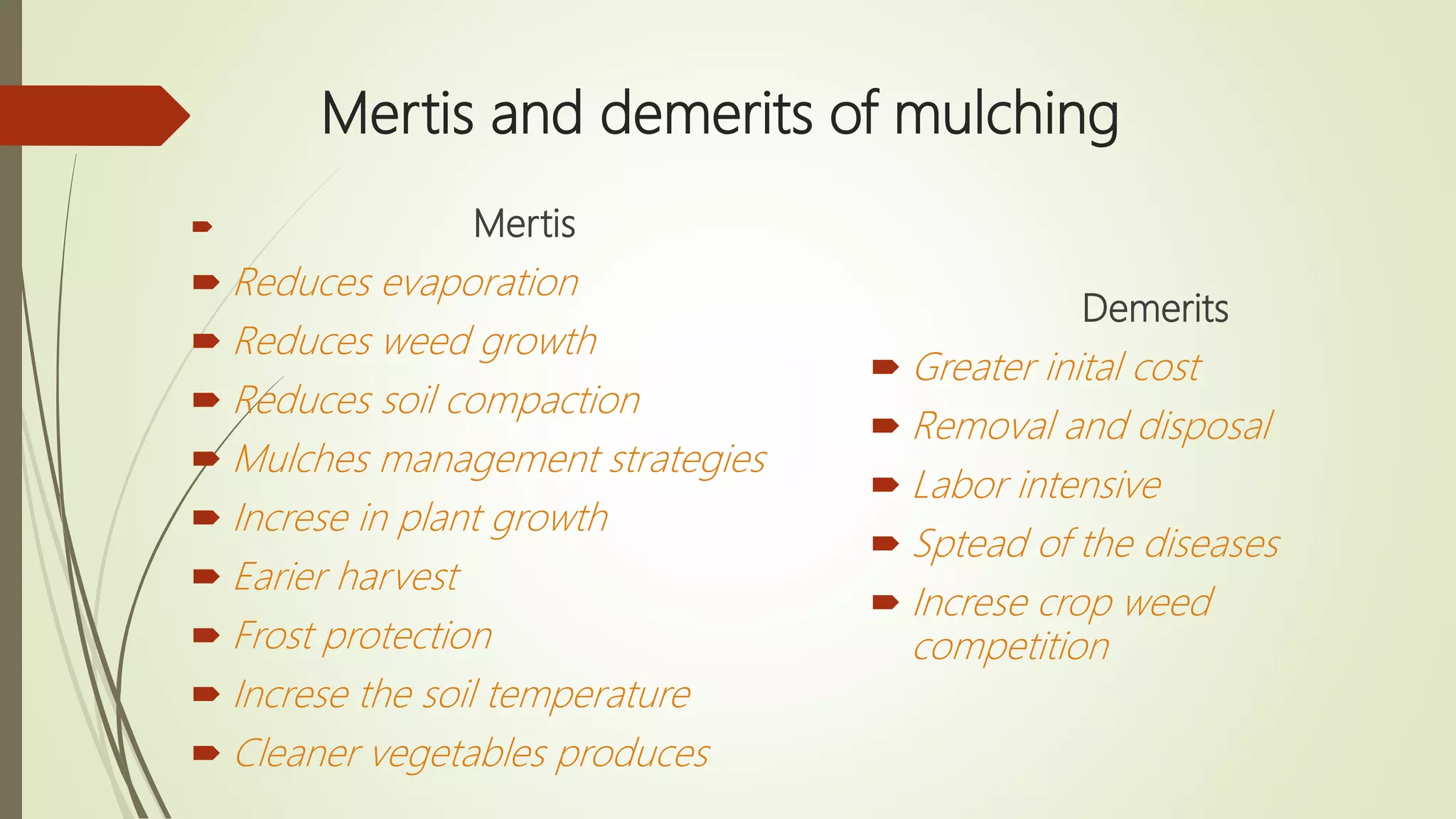 mulching and its types | PPTX