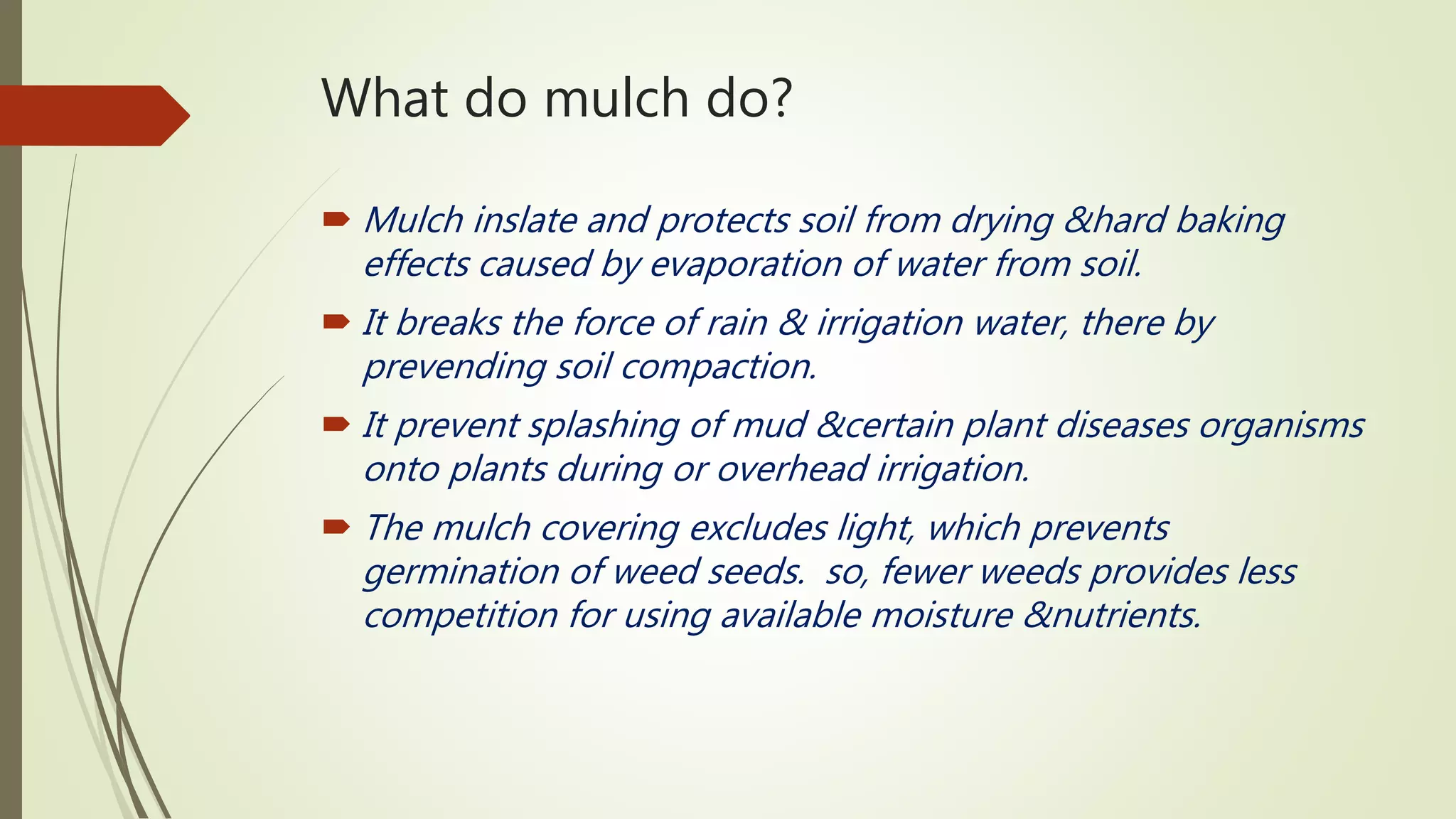 mulching and its types | PPTX