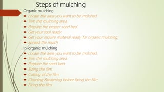 mulching and its types | PPTX