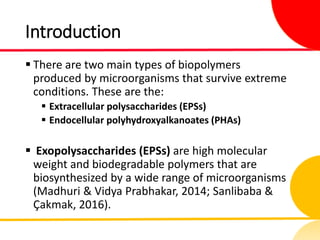 Production of Exopolysaccharides | PDF