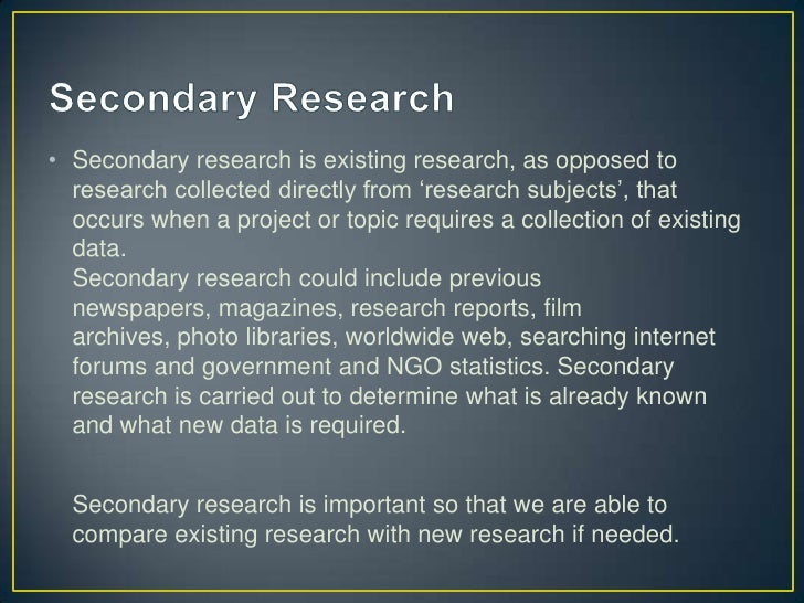 Importance of research