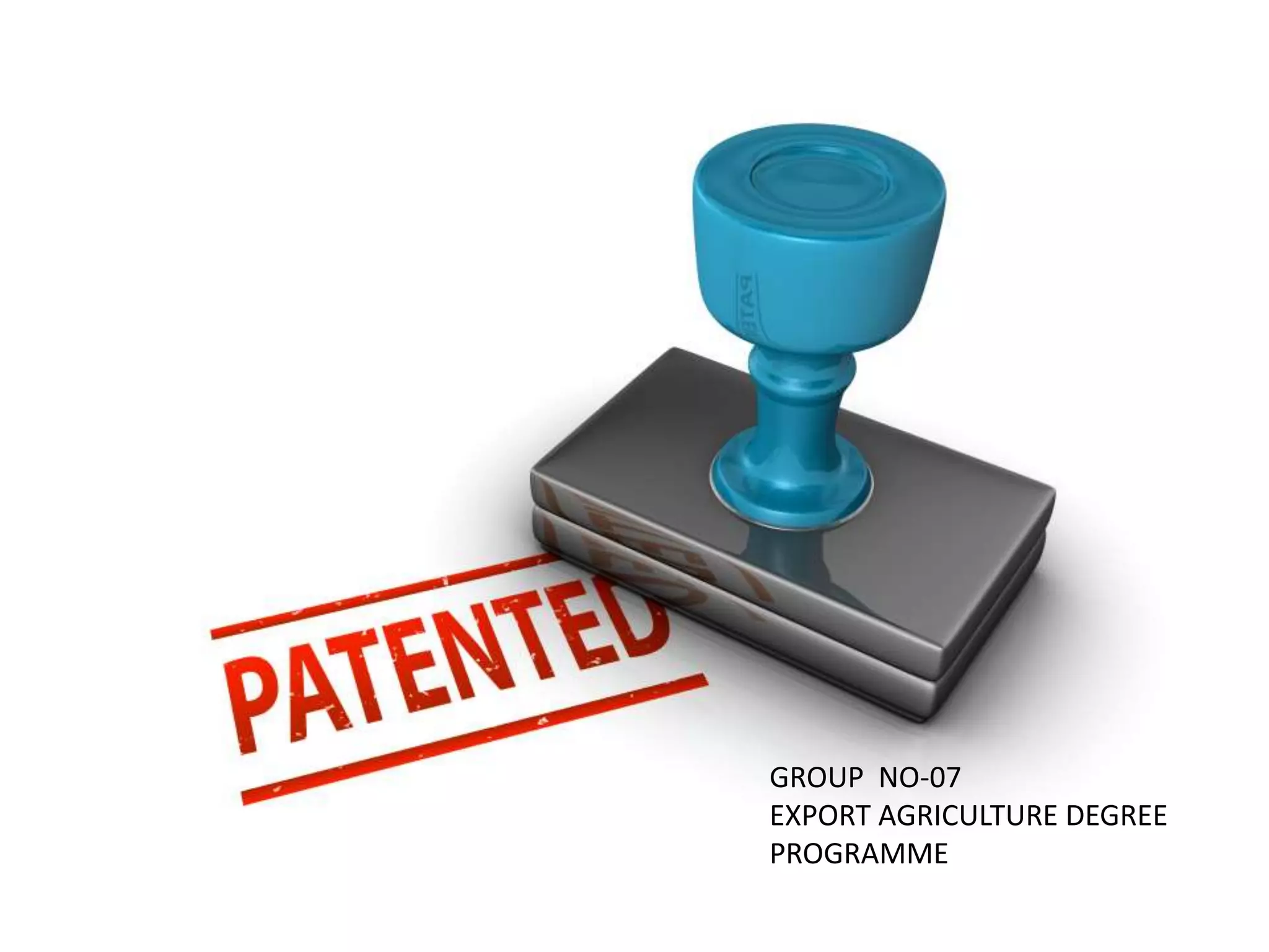 patent in food industry | PPT