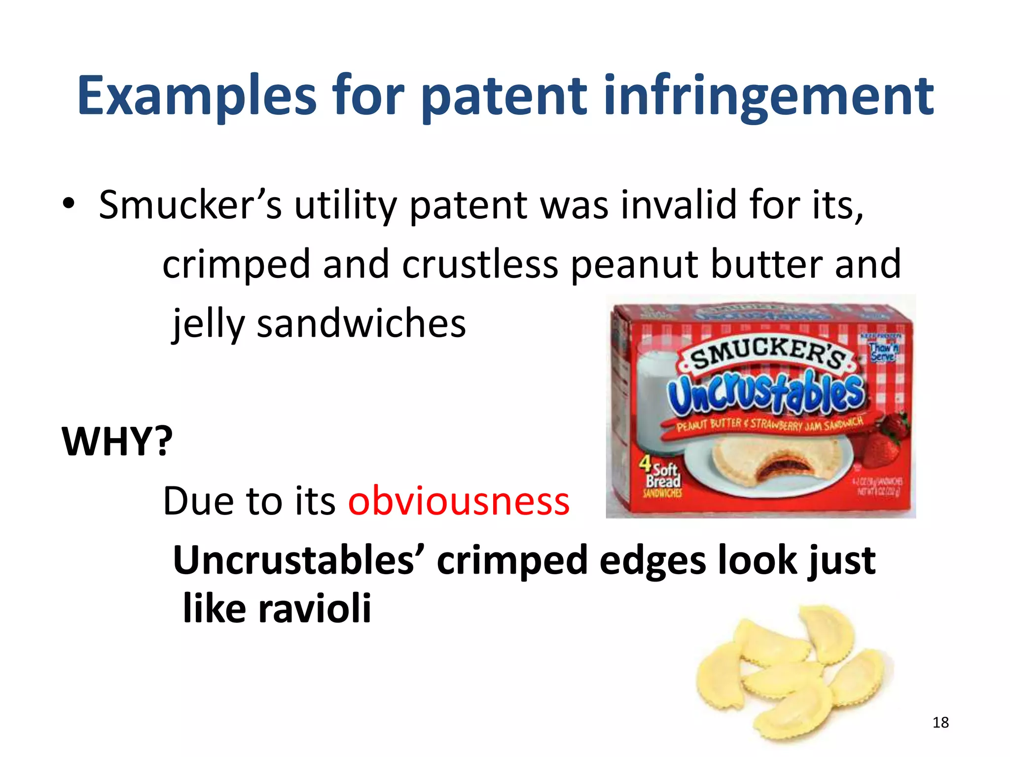 patent in food industry | PPTX