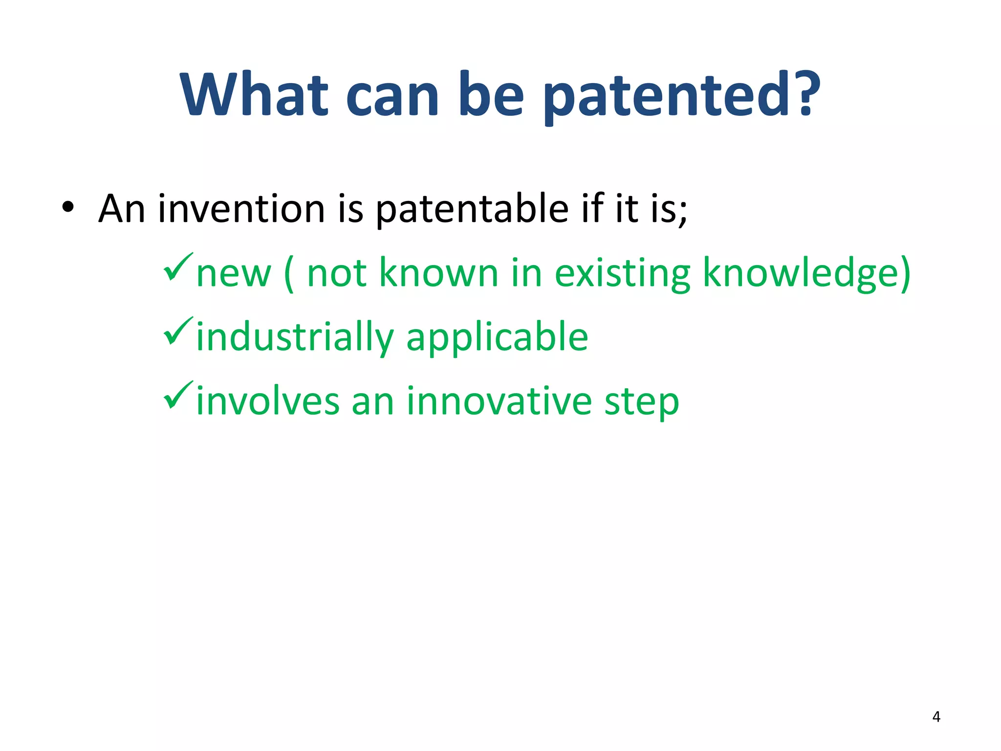 patent in food industry | PPTX