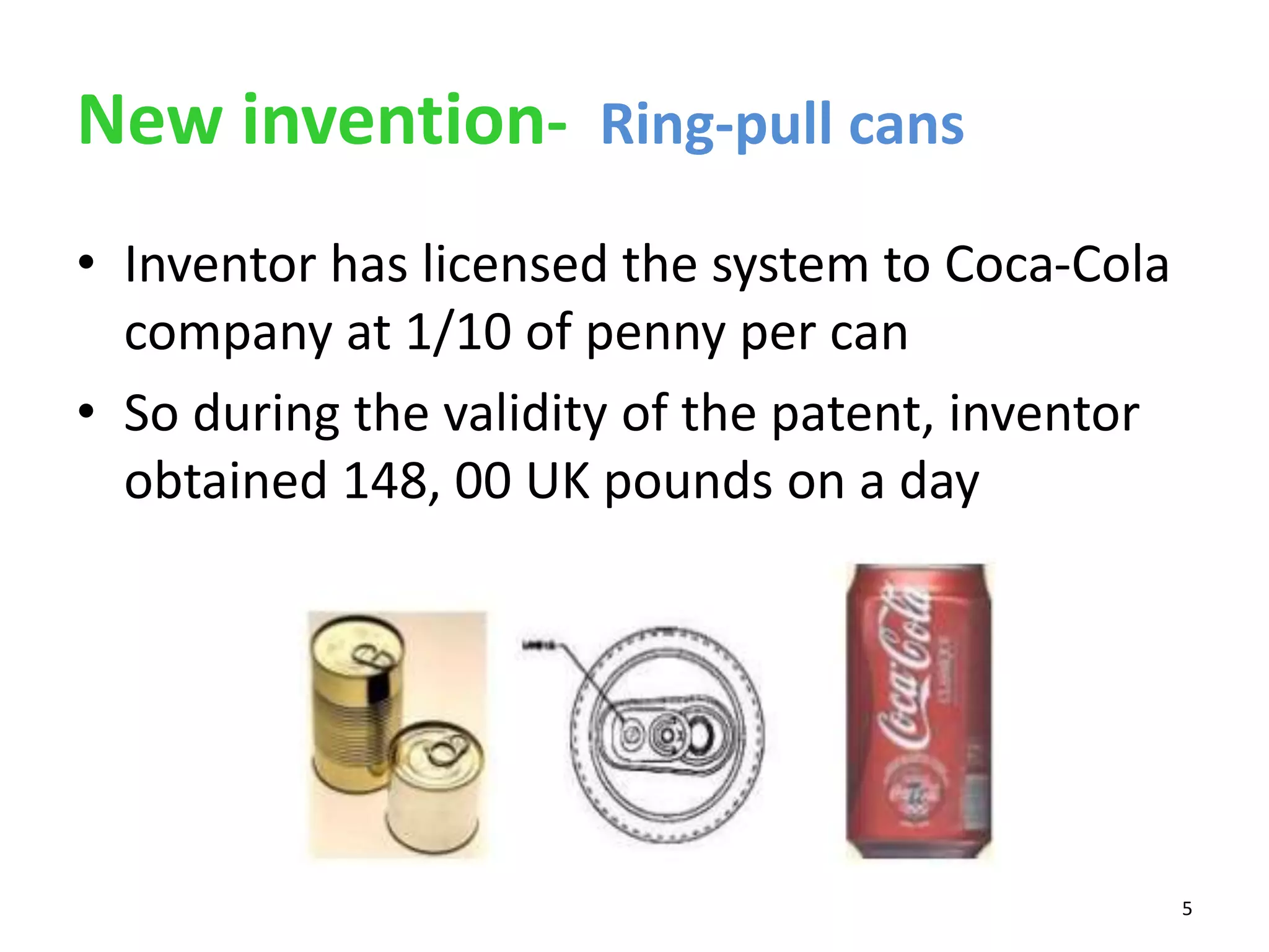patent in food industry | PPTX