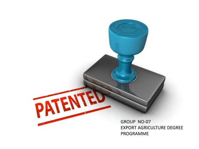 patent in food industry | PPTX | Desserts and Baking | Food & Drink