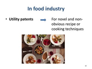 patent in food industry | PPTX