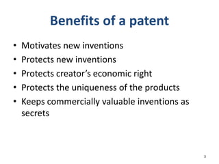 patent in food industry | PPTX