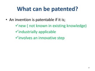 patent in food industry | PPTX