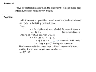 Proof By Contradictions | PPTX
