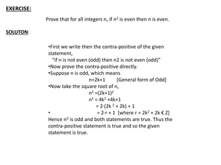 Proof By Contradictions | PPTX