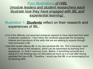 Hybrid IBL in Organisational Studies | PPT | Education industry ...