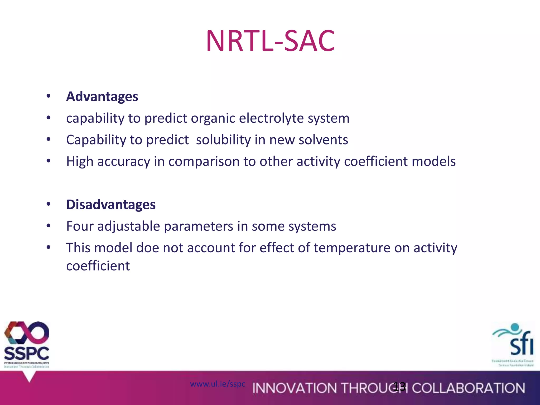 Activity coefficient models | PPTX