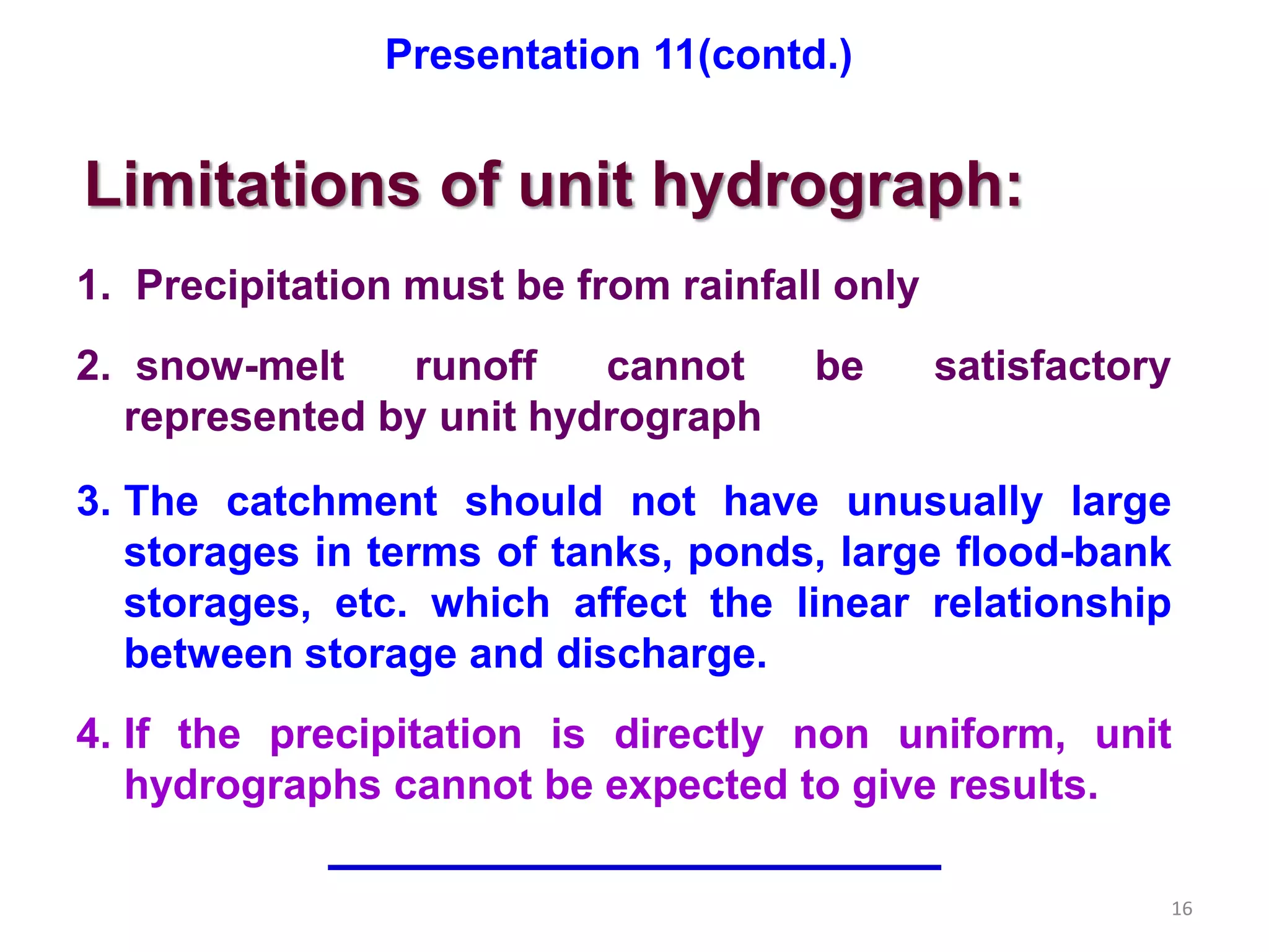Class lectures on Hydrology by Rabindra Ranjan Saha Lecture 11 | PPTX