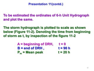 Class lectures on Hydrology by Rabindra Ranjan Saha Lecture 11 | PPTX