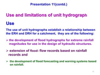 Class lectures on Hydrology by Rabindra Ranjan Saha Lecture 11 | PPTX