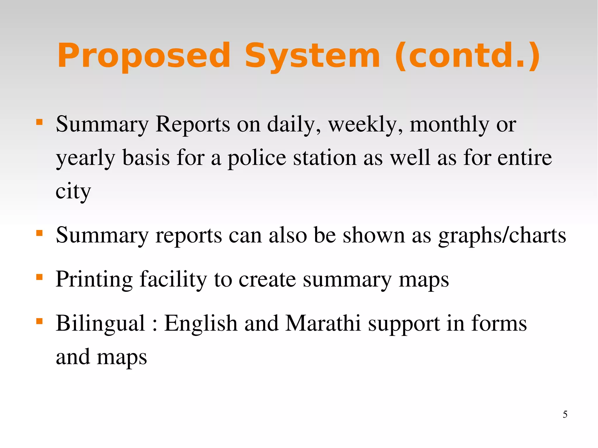 GIS based Incident Reporting System for Police Department | PPT GIS based Incident Reporting System for Police Department | PPT