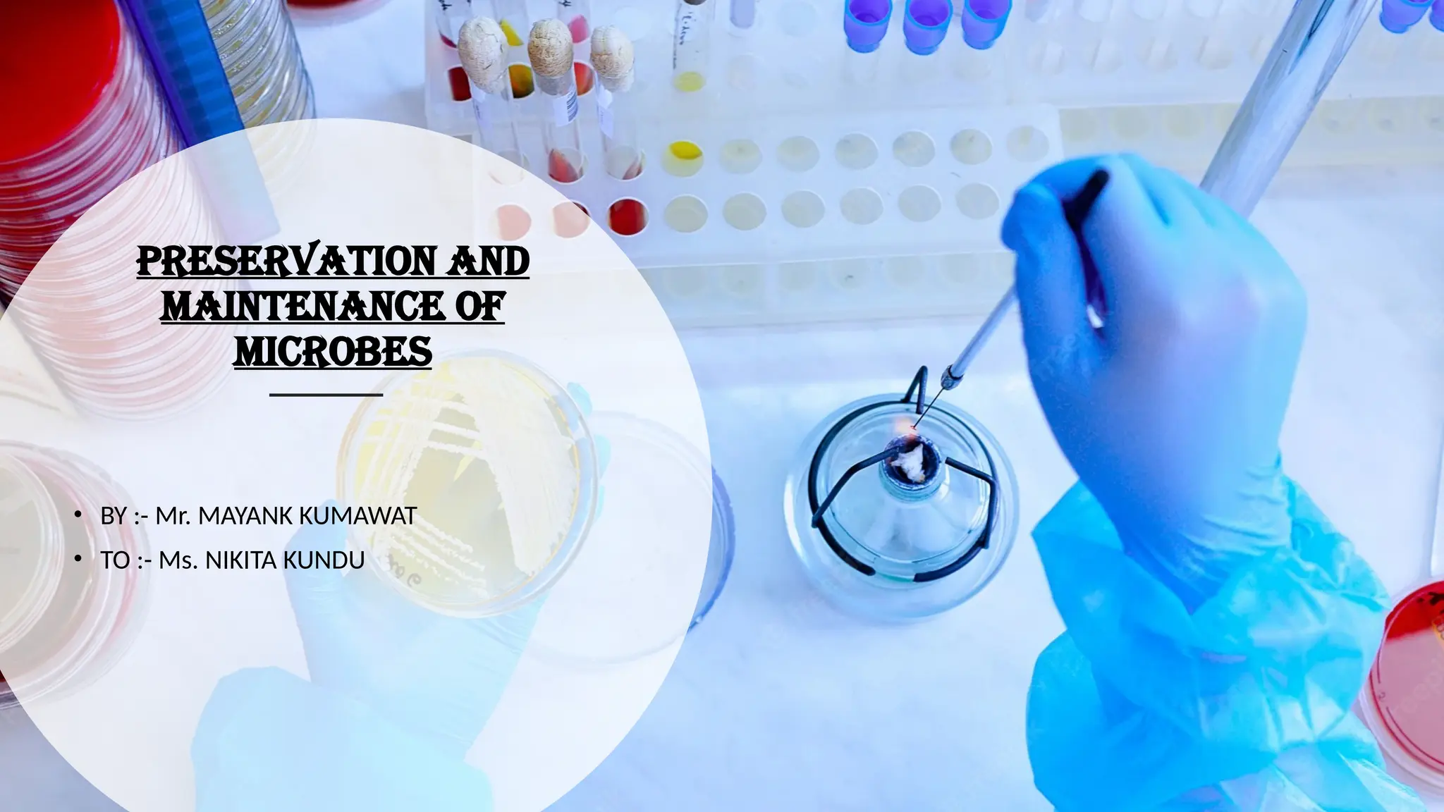 PRESERVATION AND MAINTENANCE OF MICROBES .pptx