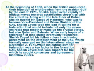Sheikh Zayed bin Sulatan Al Nahyan | PPT