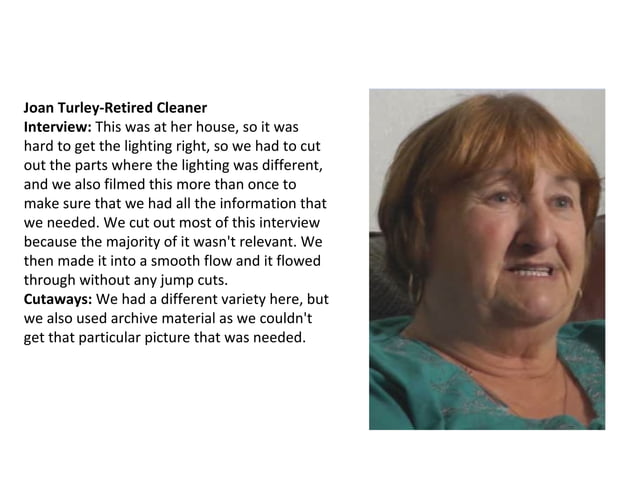 Editing-The interviews | PPT