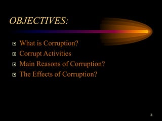 Corruption and Society | PPTX