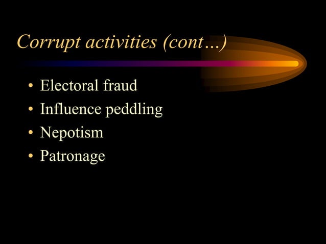 Corruption and Society | PPTX