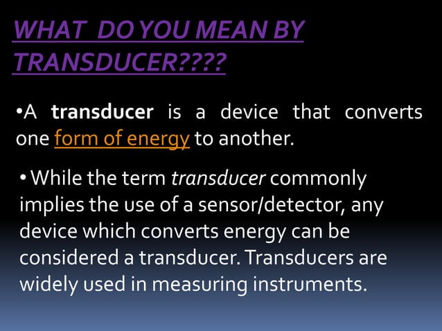 Inductive Transducer for Motion Measurement | PPTX