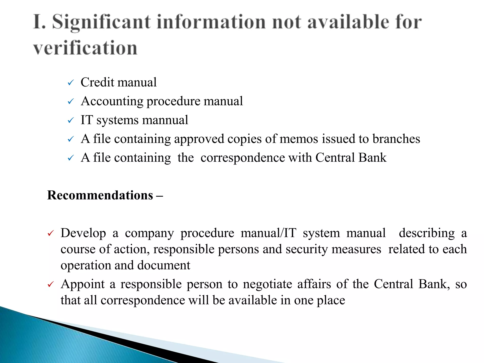 Presentation on Audit Findings | PPTX