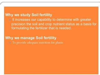 soil fertility management | PPT