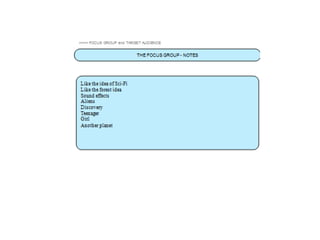 Focus group plan and notes | PPT