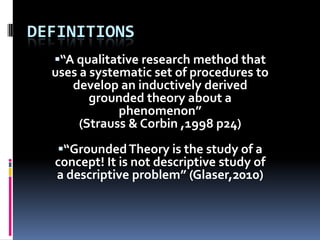 Grounded Theory | PPTX