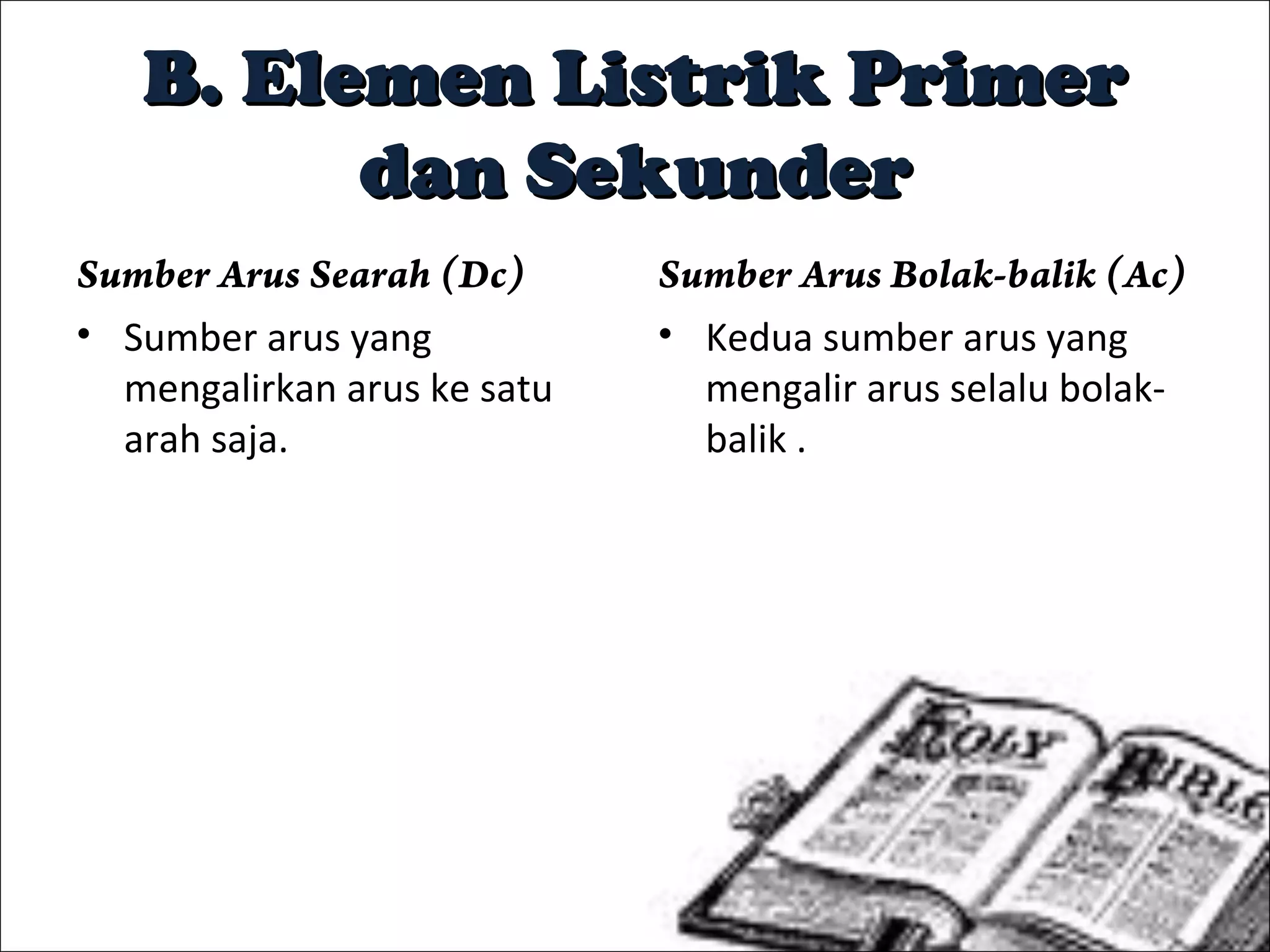 Sumber arus listrik (SMP) | PPT