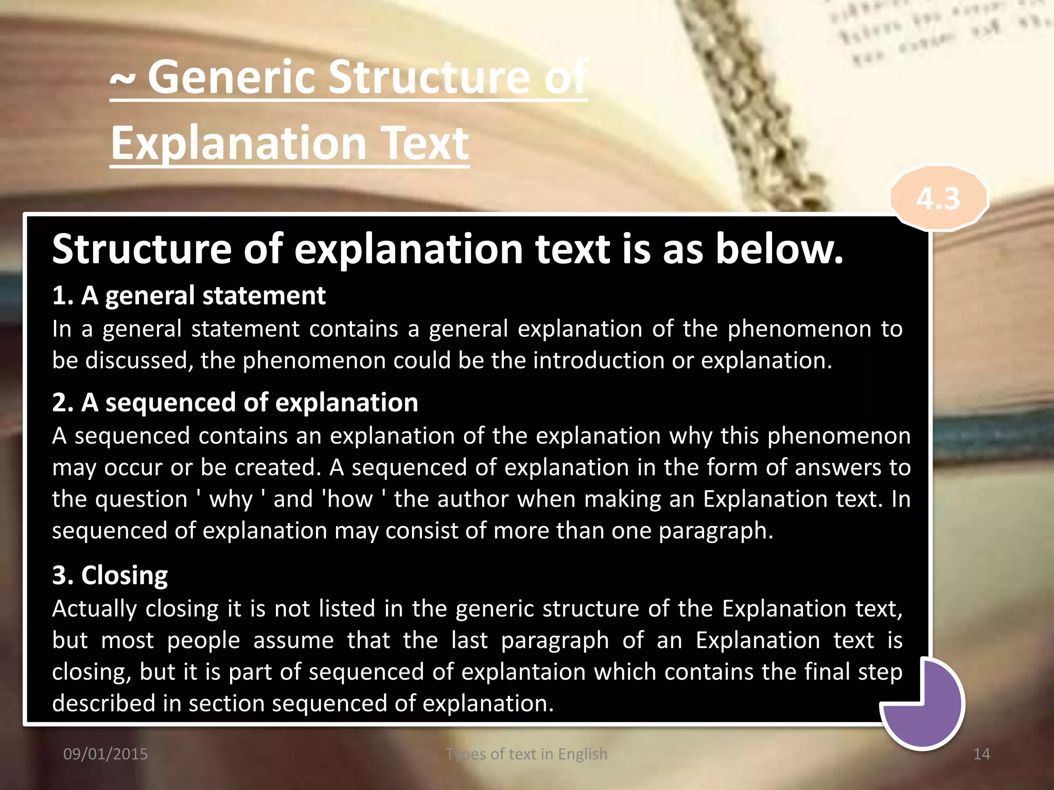 Types of text in english | PPTX