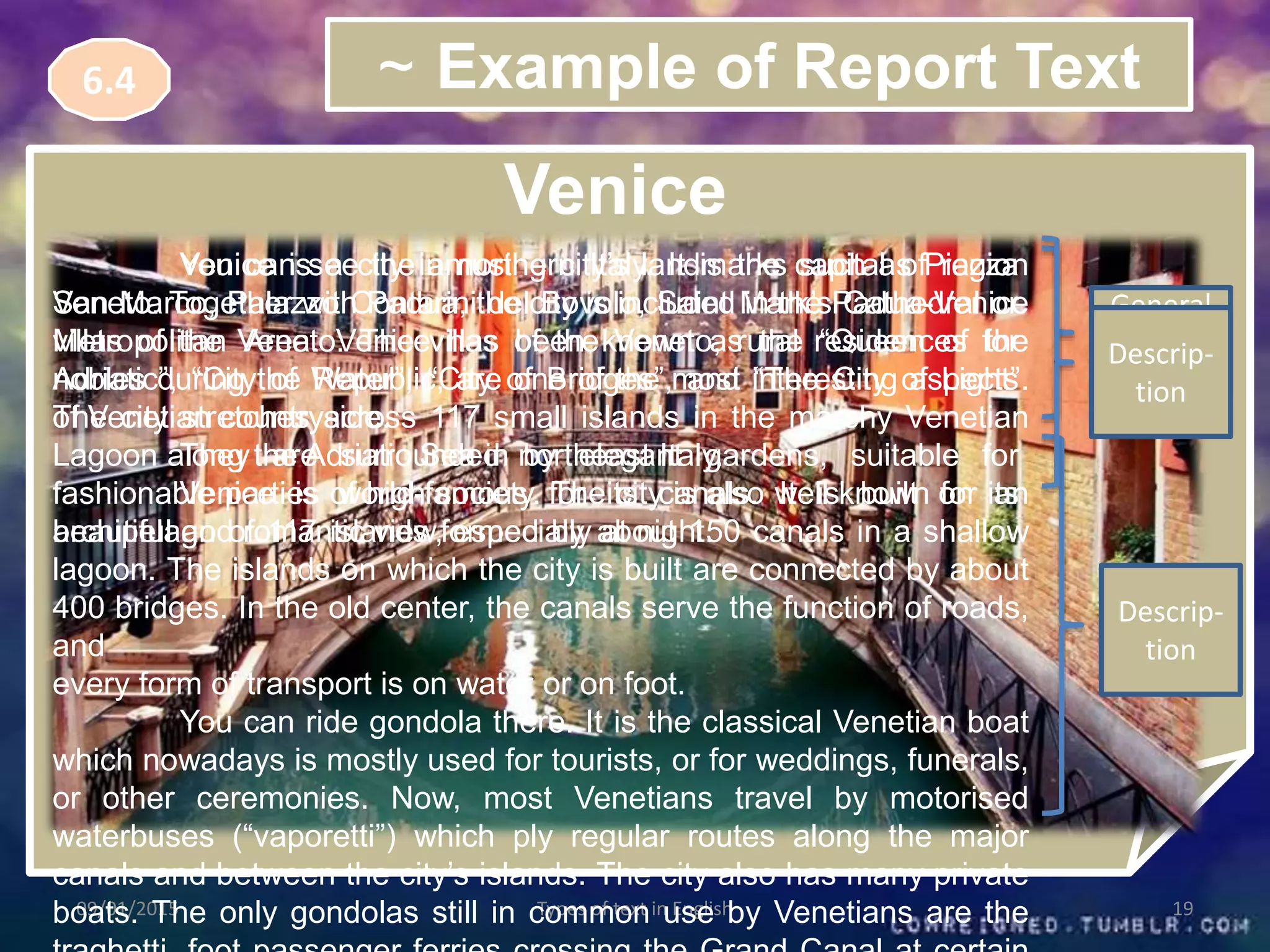 Types of text in english | PPTX