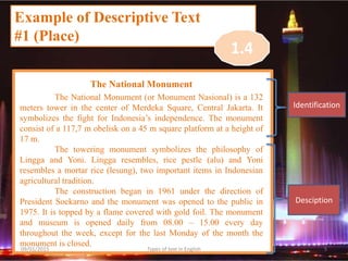 Types of text in english | PPTX