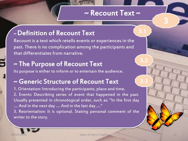 Types Of Text In English PPT types-of-text-in-english-ppt