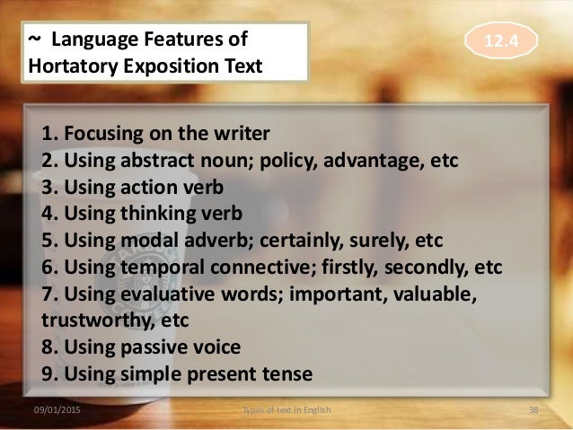 Types of text in english