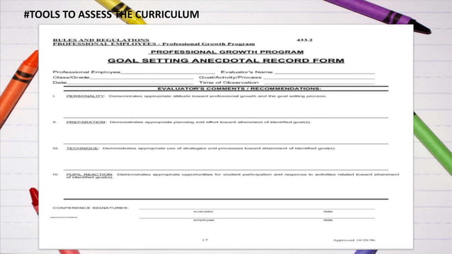 Tools and Strategies to assess the curriculum | PPT