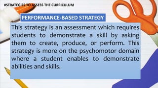 Tools and Strategies to assess the curriculum | PPTX