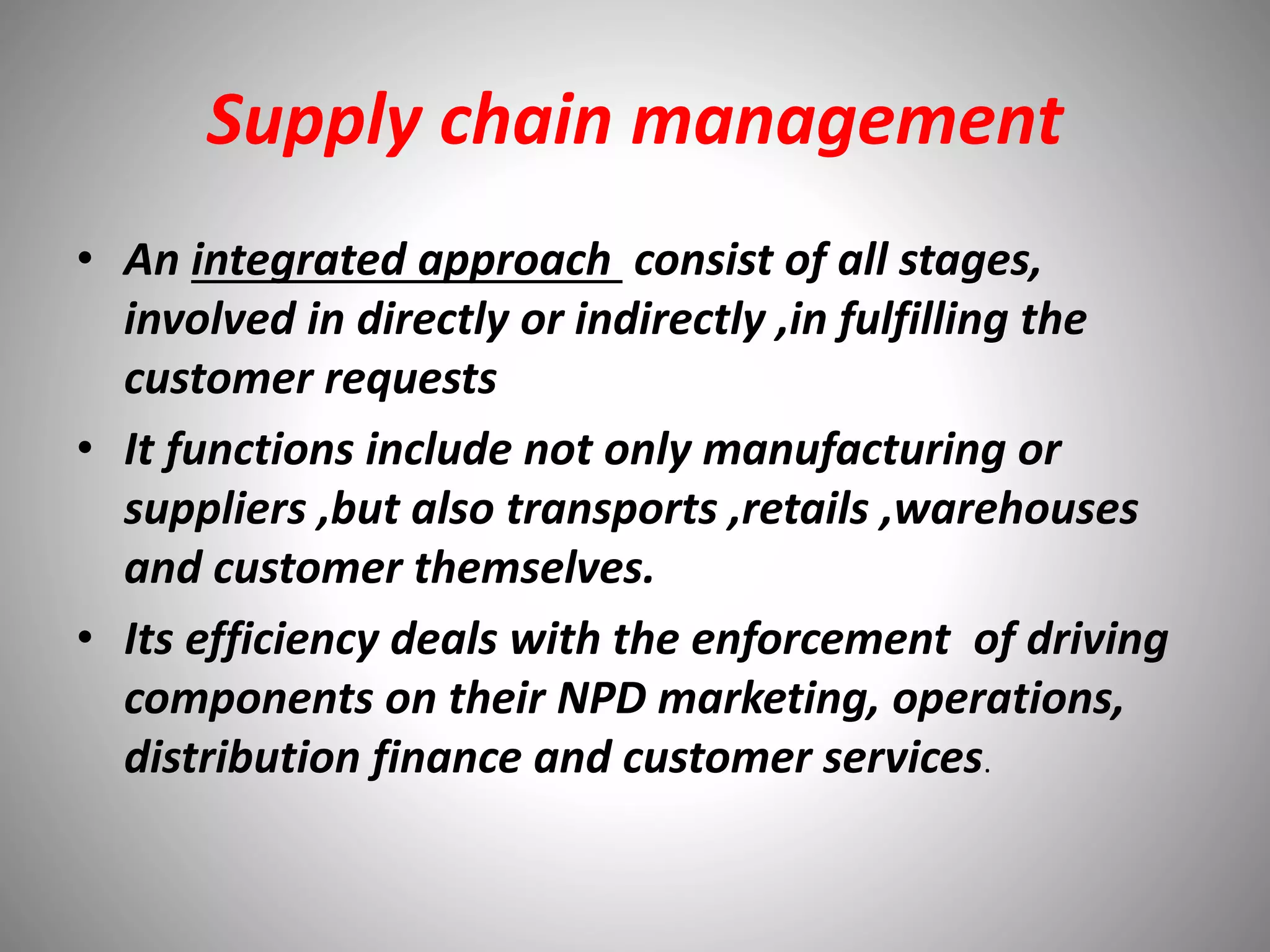 Supply Chain Management | PPT