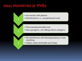 blood and plasma expanders | PPTX