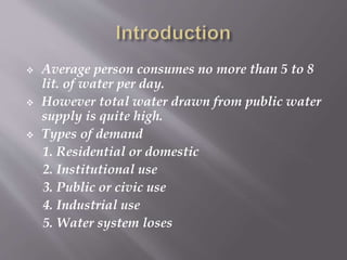WATER DEMAND | PPTX