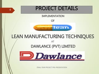 Presentation on Lean Manufacturing by Irfan Sahito | PPT