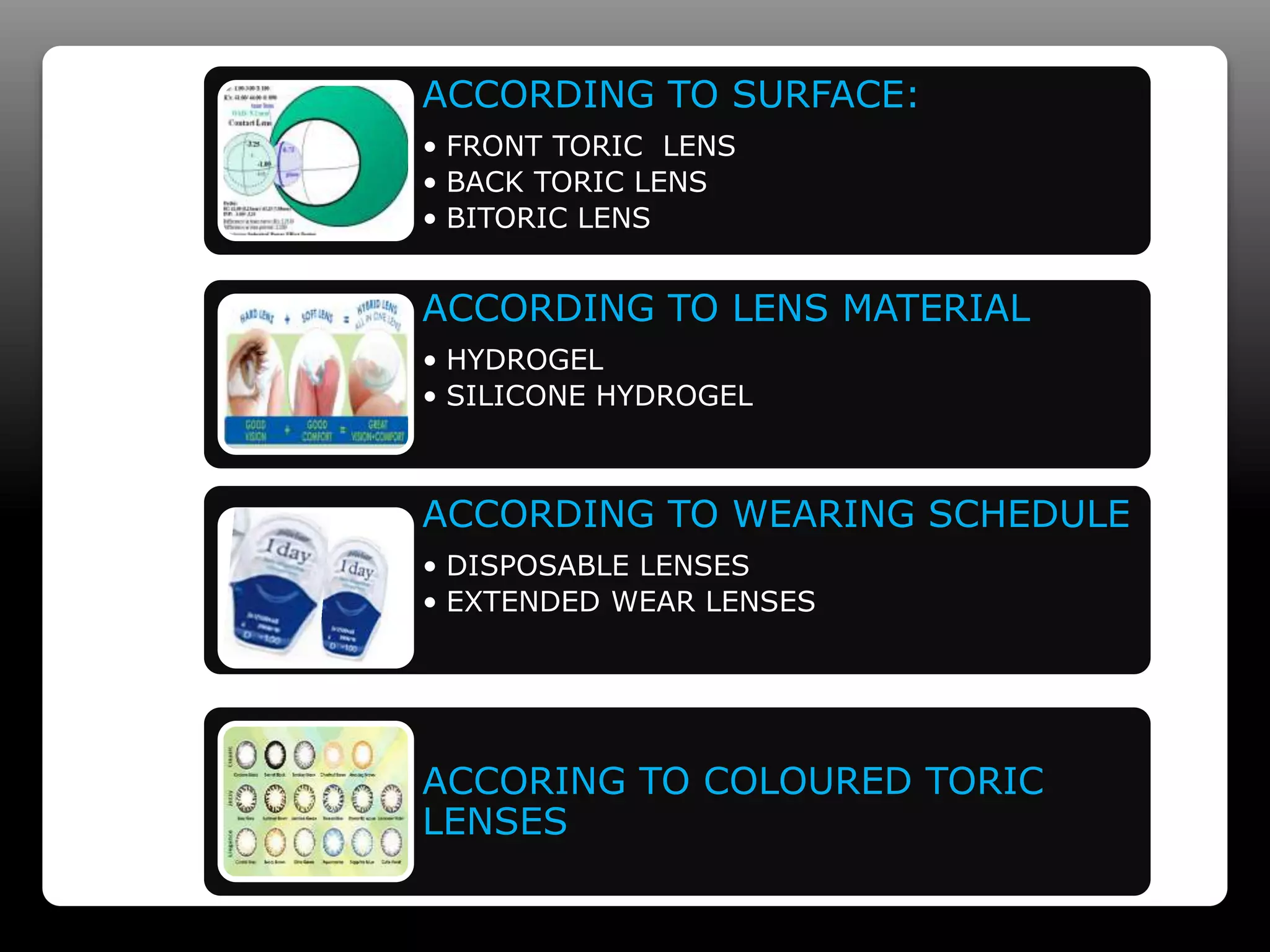 Soft Toric Contact Lens | PPTX