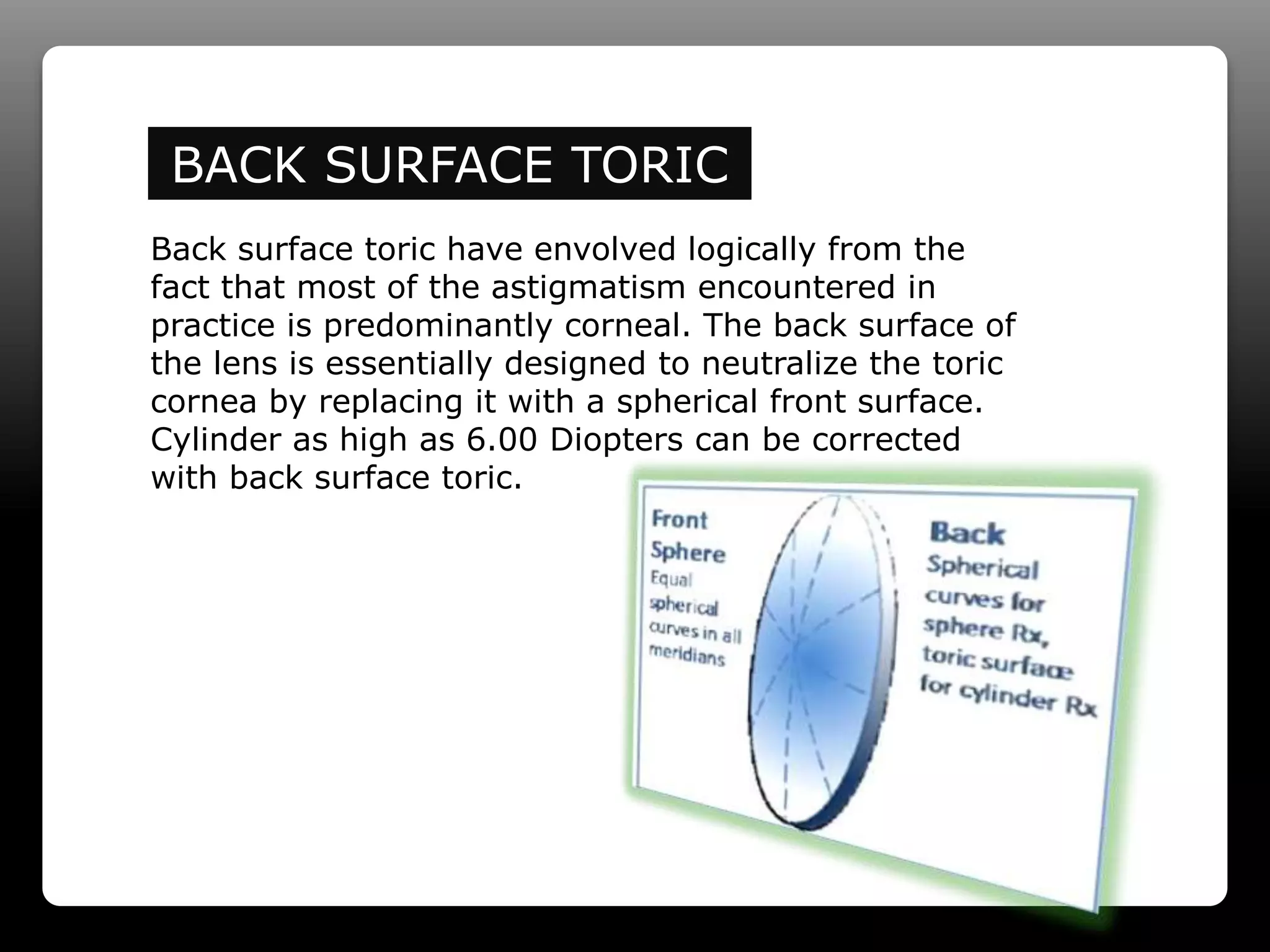 Soft Toric Contact Lens | PPTX