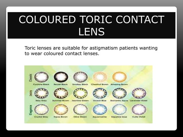 Soft Toric Contact Lens | PPTX