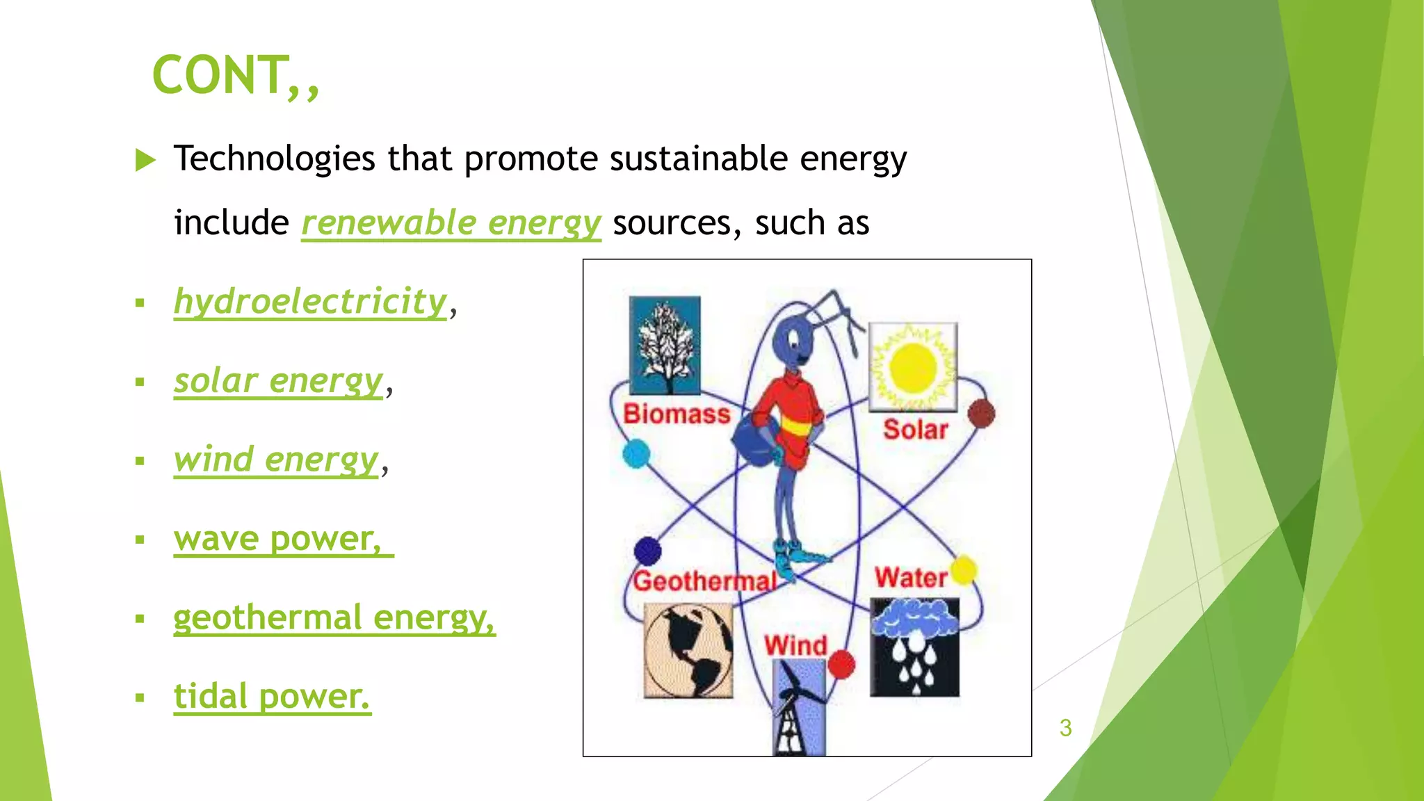 Sustainable and non sustainable energy | PPTX