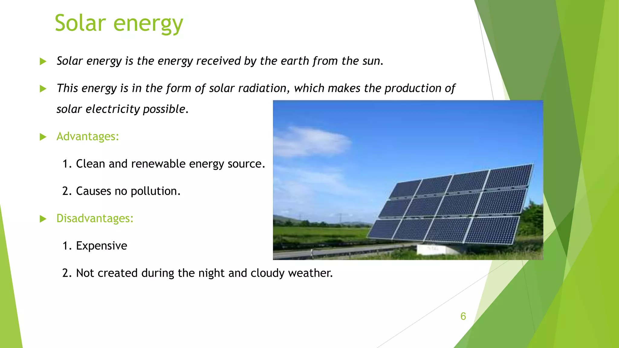 Sustainable and non sustainable energy | PPTX