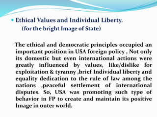 USA Foreign policy Analysis | PPTX